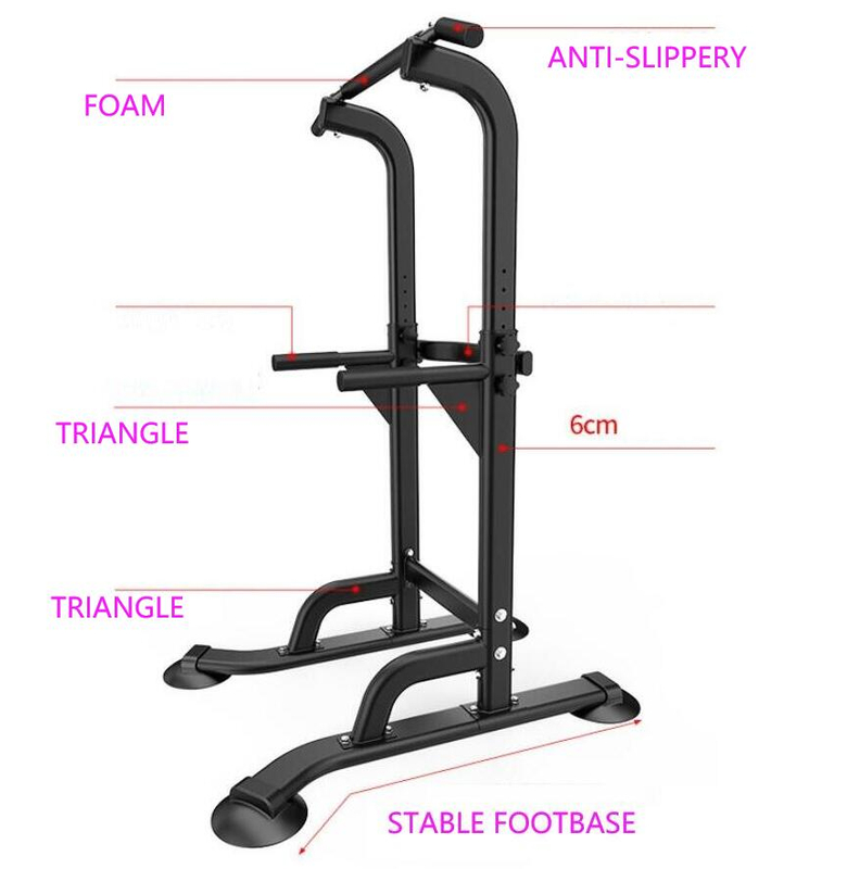 ]10-HEIGHT* PULL UP CHIN UP DIPS KNEE RAISE RACK GYM HOME WORKOUT - Buy ...